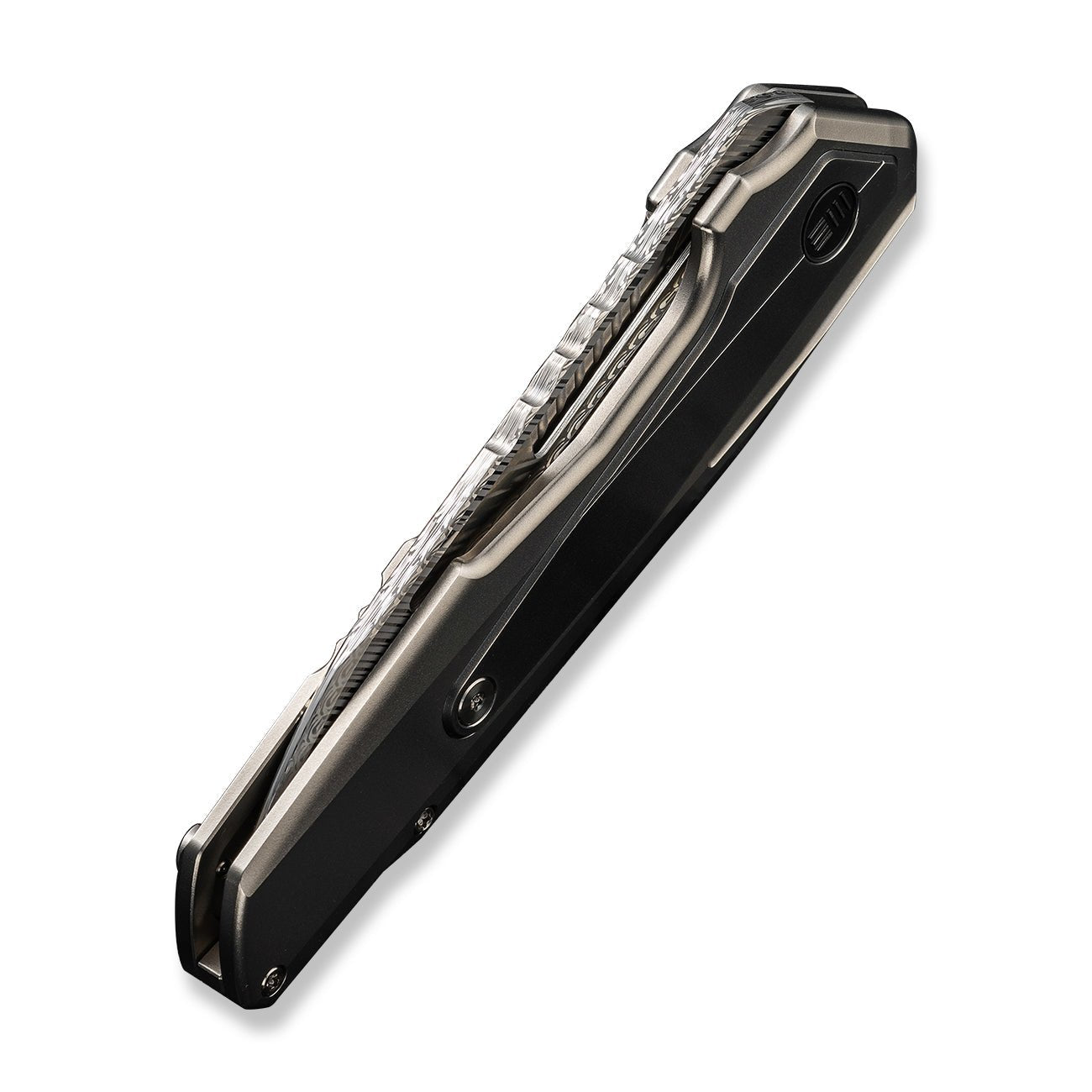 WEKNIFE Falcaria Flipper & Thumb Hole Knife Titanium Handle (3.64" Dam ...