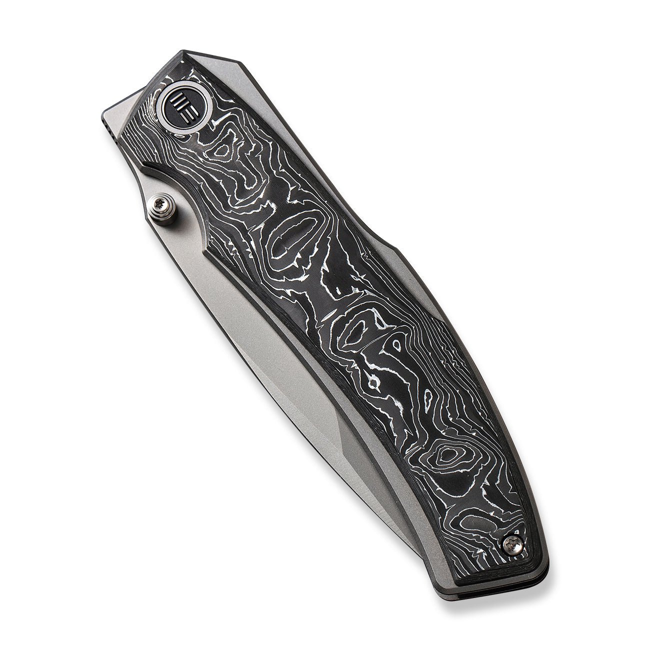 WEKNIFE Swordfin Front Flipper & Thumb Stud Knife Aluminum Foil Carbon ...