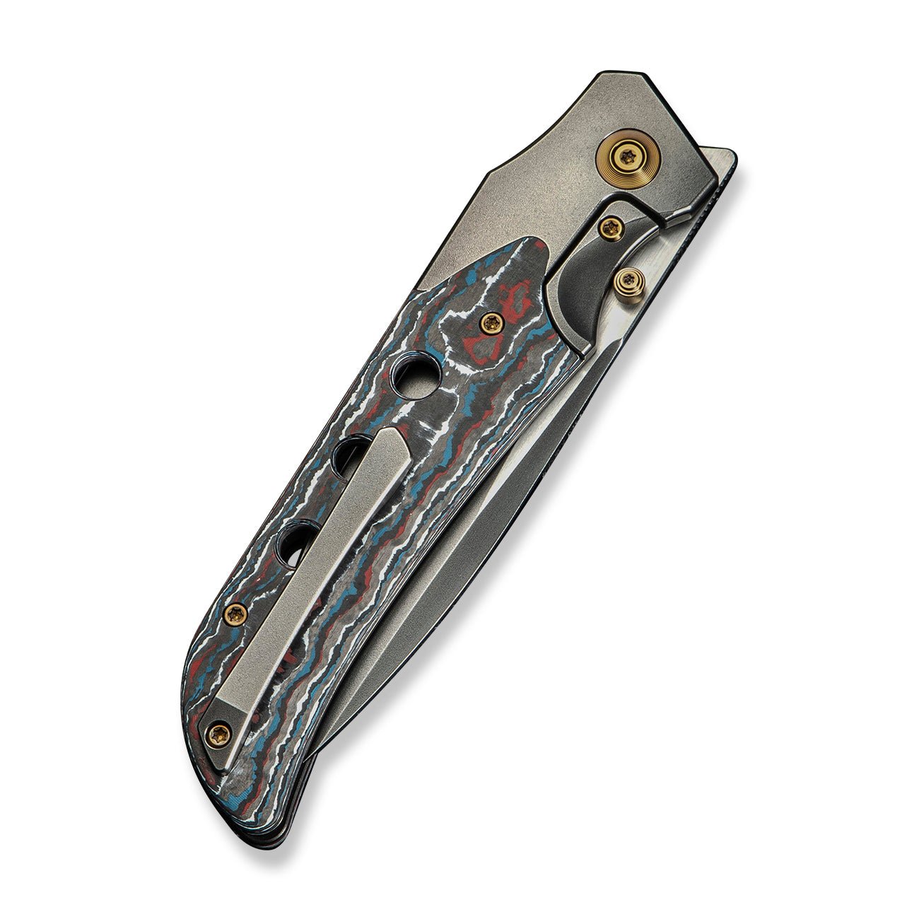 WEKNIFE WE-Guthrie EDC Knife Titanium & Carbon Fiber Handle CPM 20CV ...