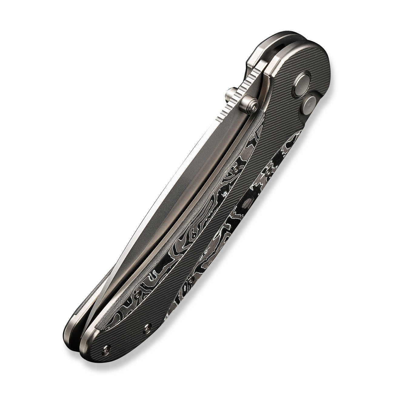 WEKNIFE Zizzit Flipper & Thumb Stud & Button Lock Knife Titanium & Car ...