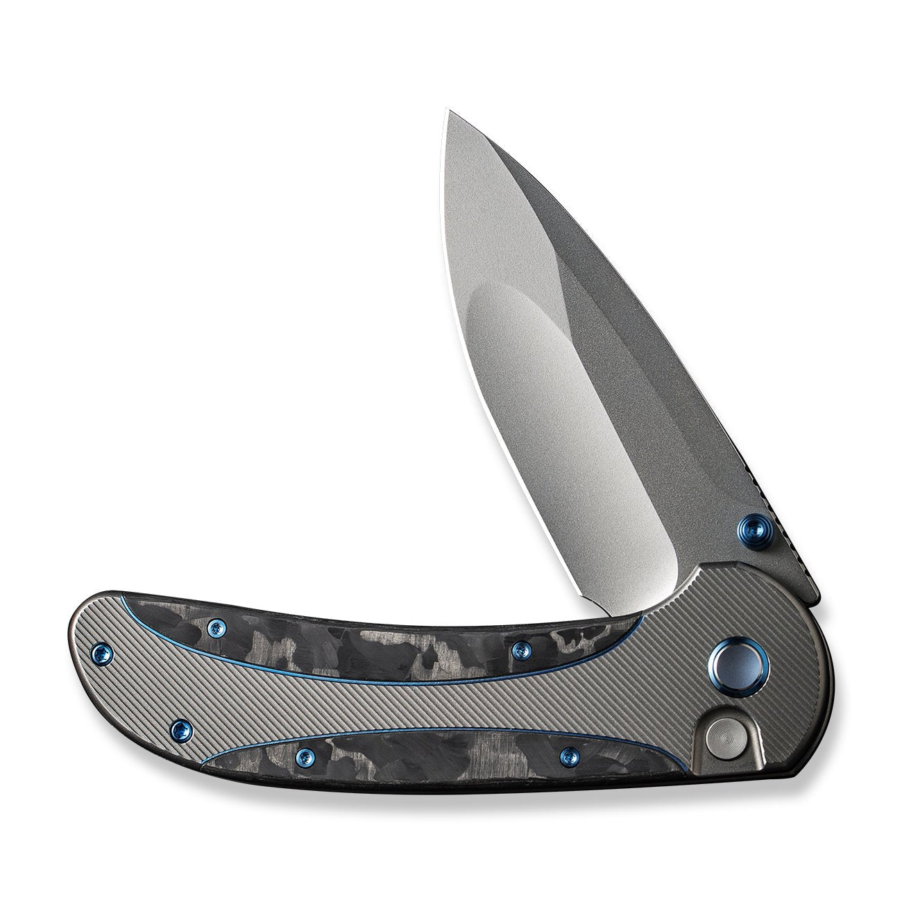 WEKNIFE Zizzit Flipper & Thumb Stud & Button Lock Knife Titanium & Car ...