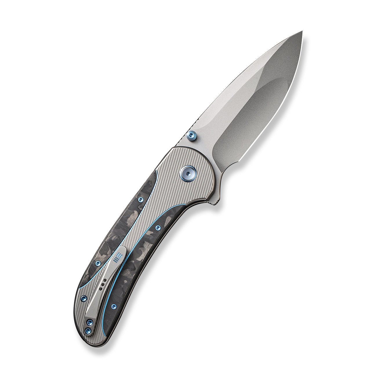 WEKNIFE Zizzit Flipper & Thumb Stud & Button Lock Knife Titanium & Car ...