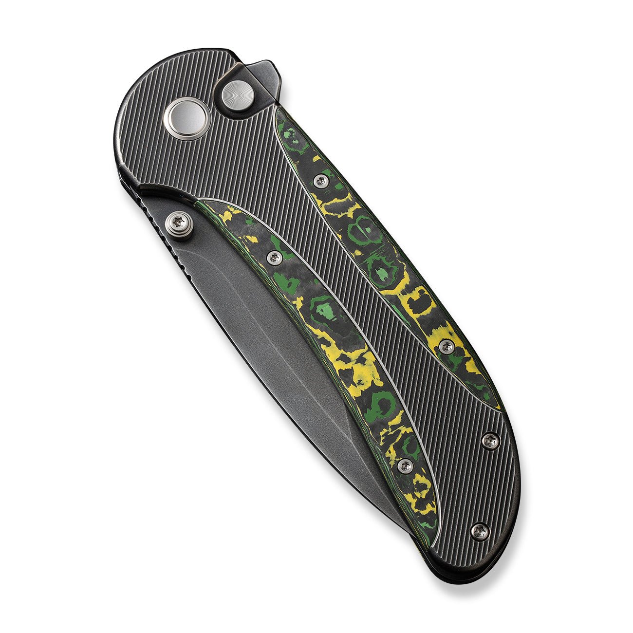 WEKNIFE Zizzit Flipper & Thumb Stud & Button Lock Knife Titanium & Fat ...