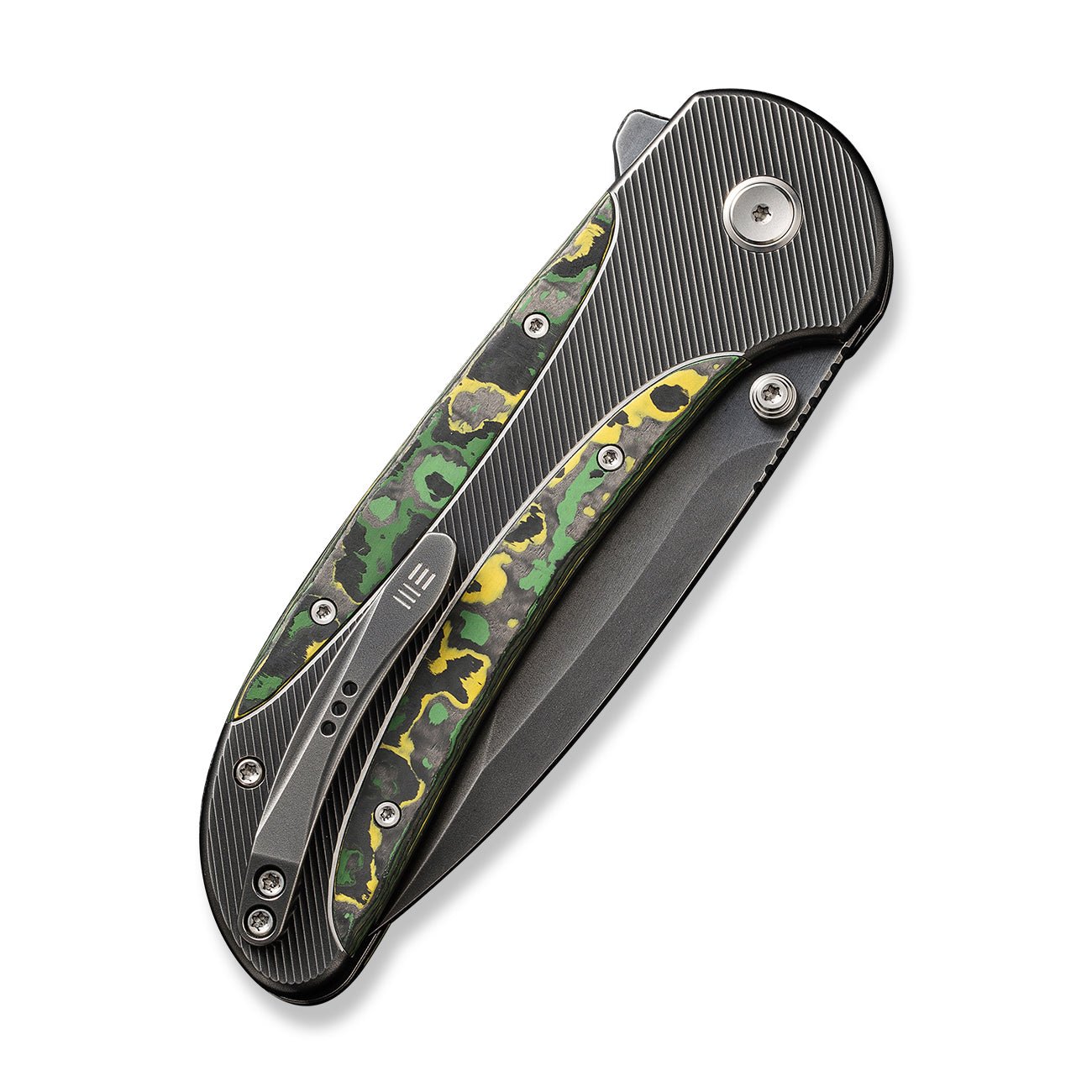 WEKNIFE Zizzit Flipper & Thumb Stud & Button Lock Knife Titanium & Fat ...
