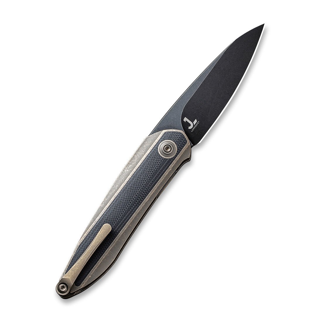 WEKNIFE Black Void Opus Front Flipper Knife Titanium Handle With G10 ...