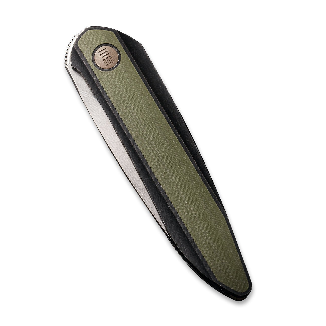 WEKNIFE Black Void Opus Front Flipper Knife Titanium & G10 Handle (2.8 ...