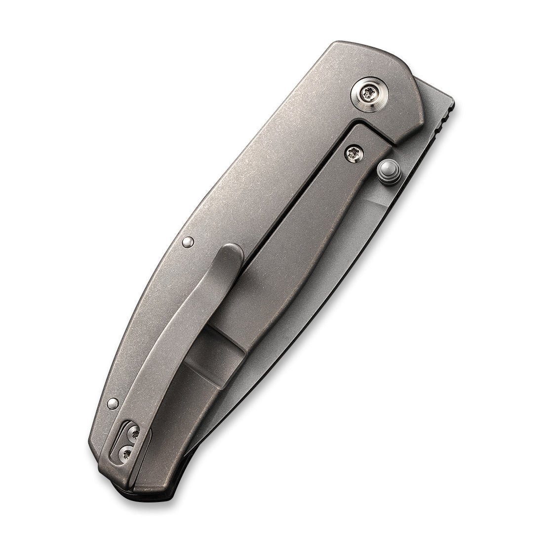 WEKNIFE Esprit Thumb Stud & Front Flipper Knife Titanium & Carbon Fibe ...