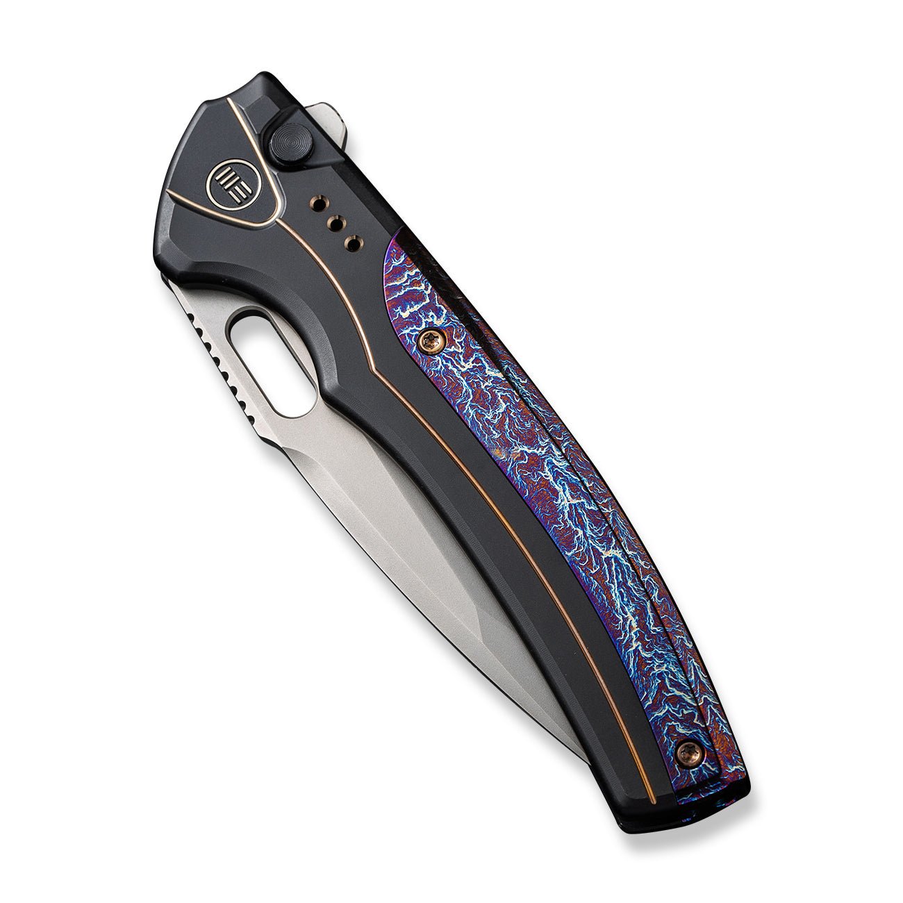 WEKNIFE Exciton Flipper & Button Lock Knife Titanium Handle CPM 20CV ...