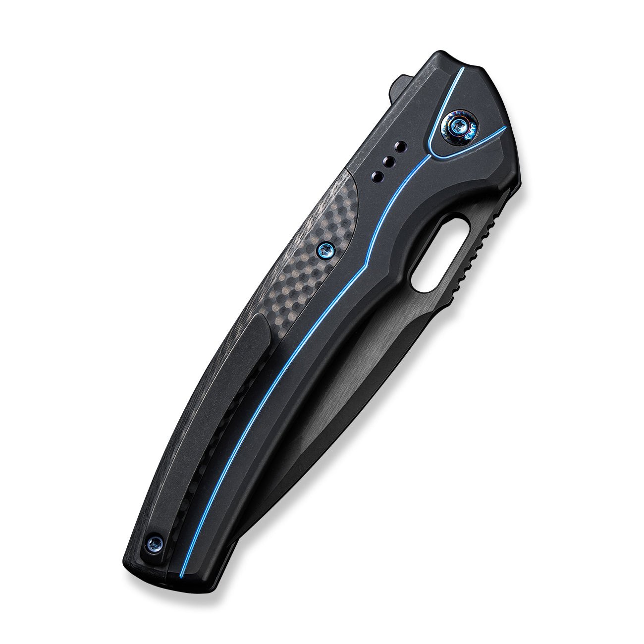 WEKNIFE Exciton Flipper & Button Lock Knife Titanium Handle & CPM 20CV ...