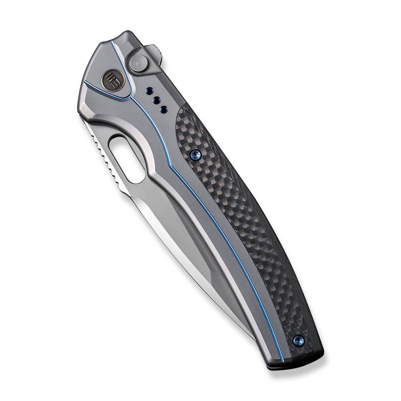 WEKNIFE Exciton Flipper & Button Lock Knife Titanium Handle & CPM 20CV ...