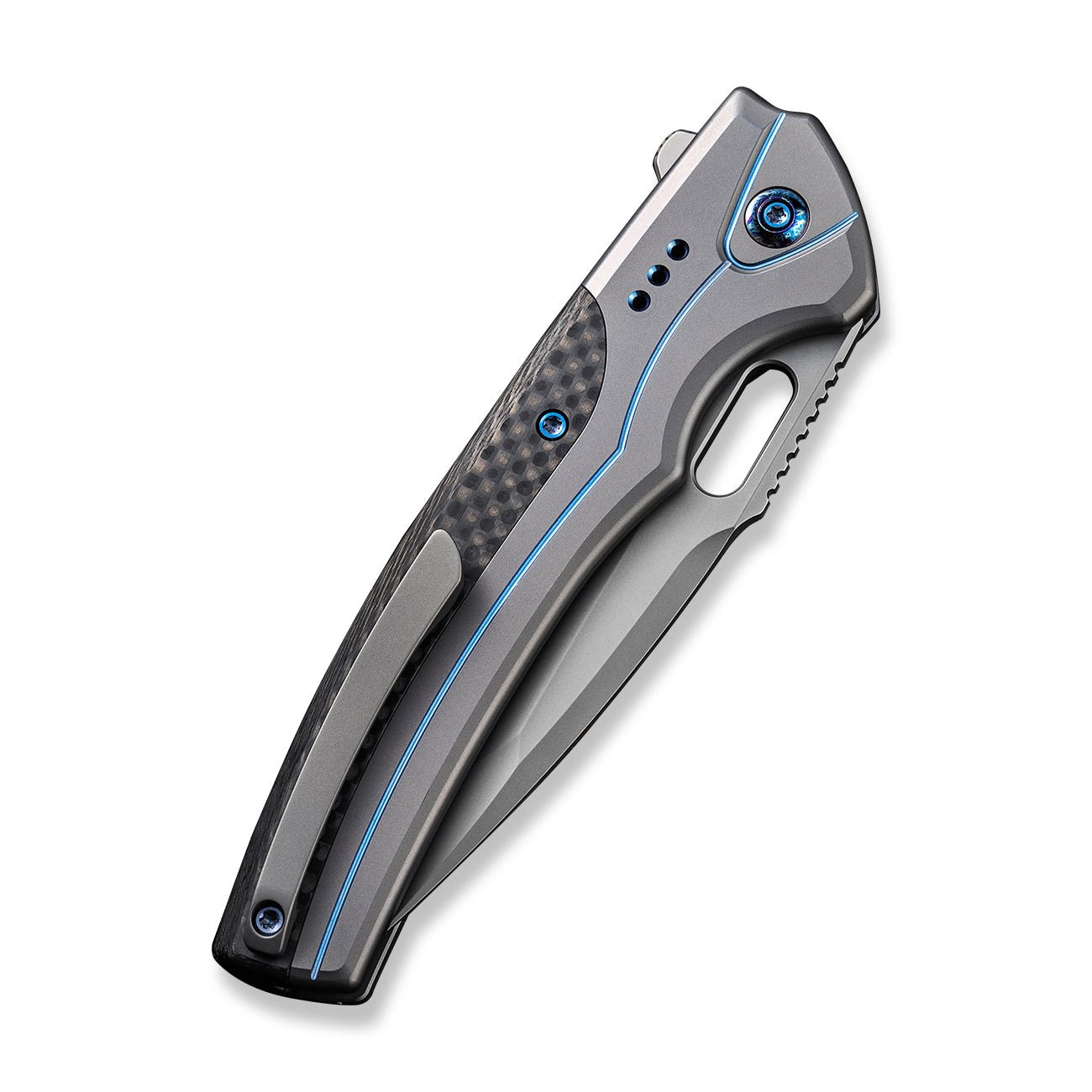 WEKNIFE Exciton Flipper & Button Lock Knife Titanium Handle & CPM 20CV ...