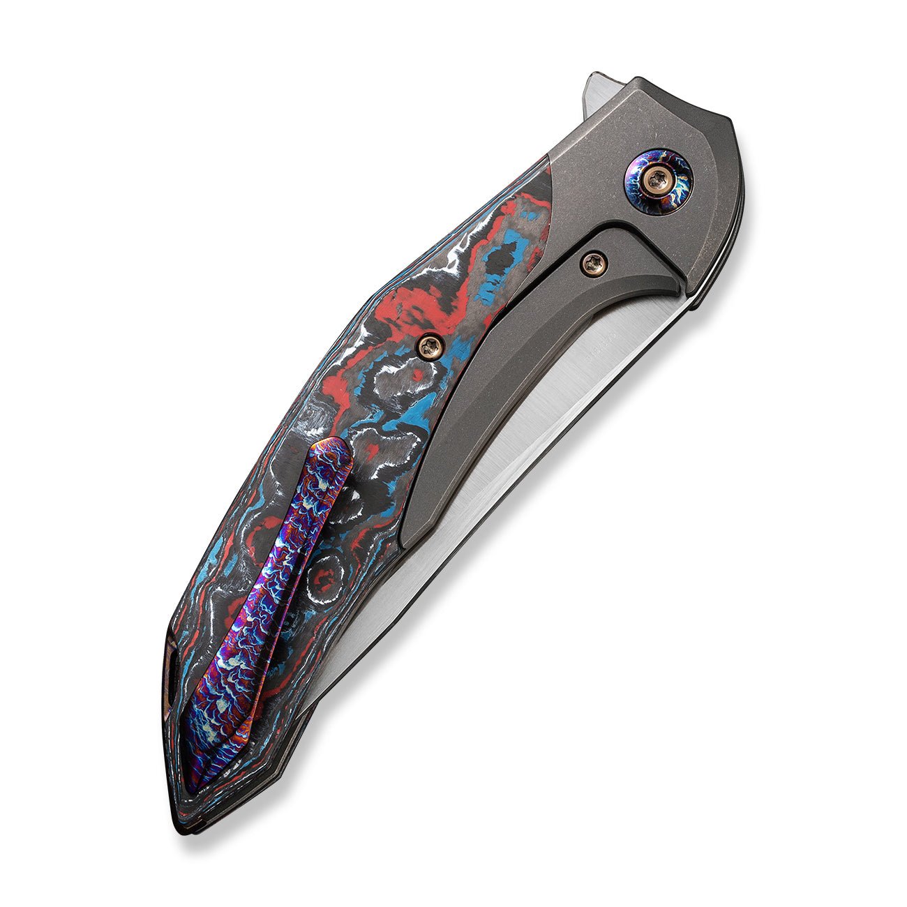 WEKNIFE Merata Flipper Knife Titanium & Carbon Fiber Handle CPM 20CV ...
