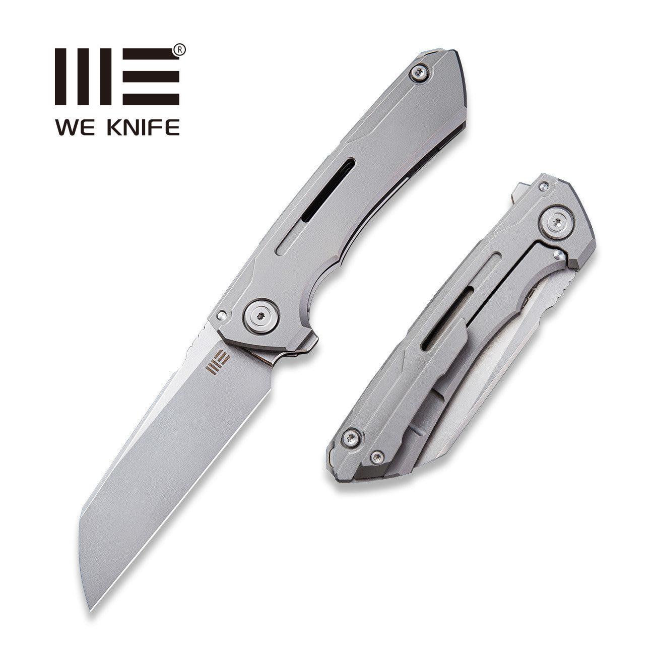 WEKNIFE Mini Buster Flipper Knife Titanium Handle (3.43" CPM 20CV Blad ...