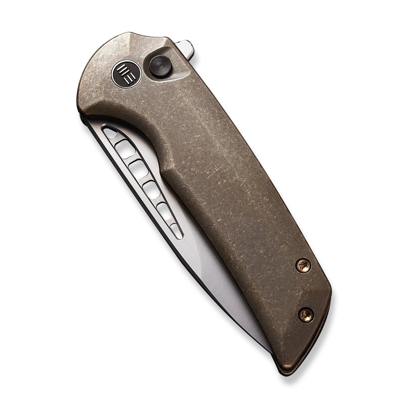WEKNIFE Mini Malice Flipper & Button Lock Knife Titanium Handle (2.98 ...