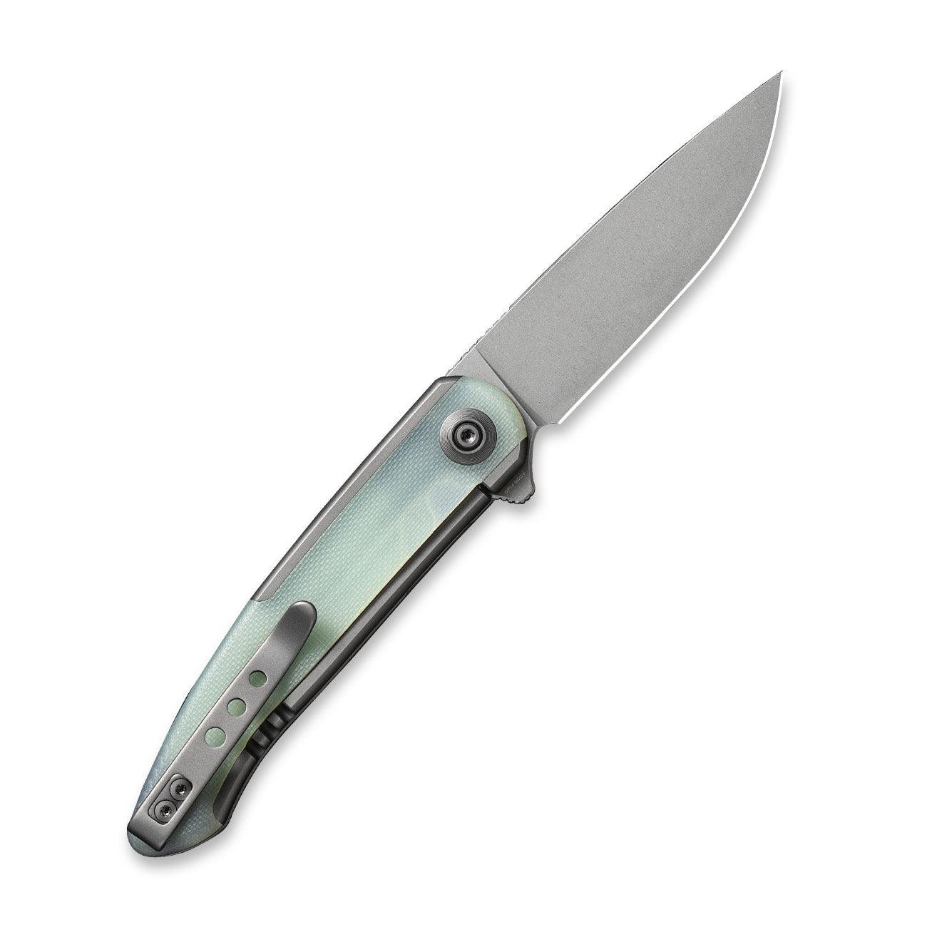 WEKNIFE Smooth Sentinel Flipper Knife Titanium Handle With G10 Inlay (2 ...