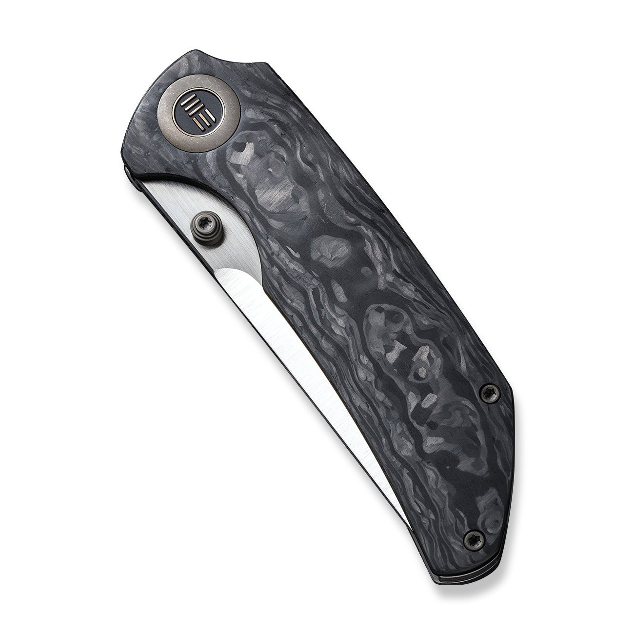 WEKNIFE Thug XL Thumb Stud Knife Titanium & Carbon Fiber Handle (3.35 ...