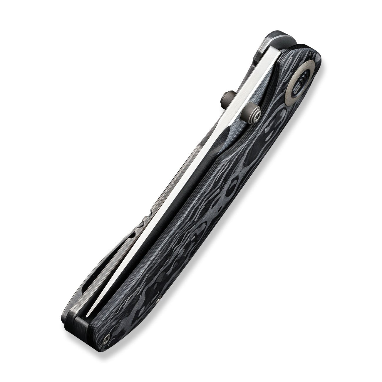 WEKNIFE Thug XL Thumb Stud Knife Titanium & Carbon Fiber Handle (3.35 ...