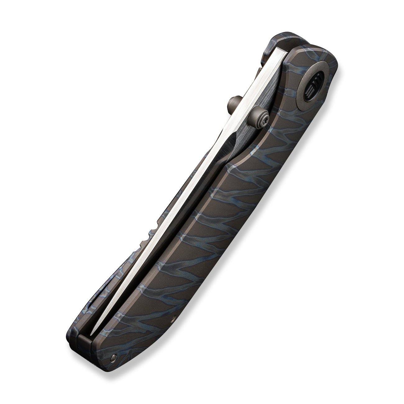 WEKNIFE Thug XL Thumb Stud Knife Titanium Handle (3.35" CPM 20CV Blade ...