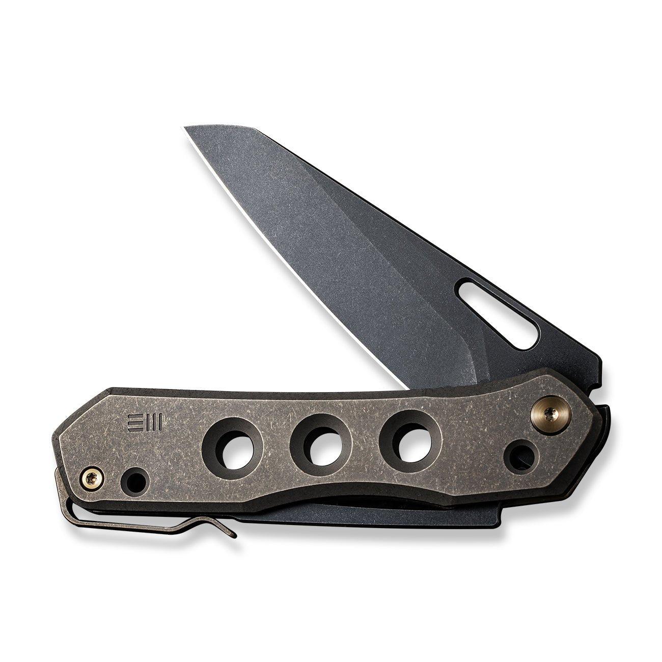 WEKNIFE Vision R Manual Thumb & Thumb Hole & Superlock Knife Titanium ...